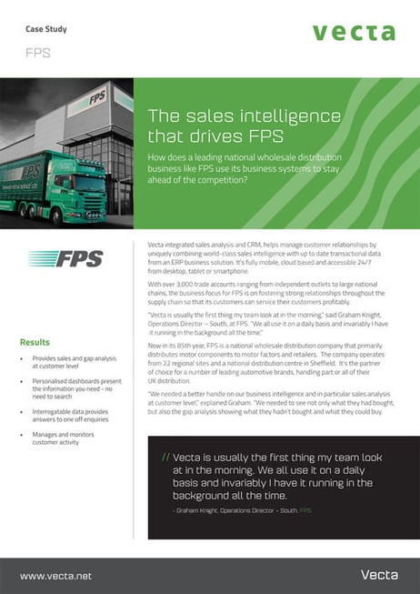 Vecta - FPS Case Study Vecta - FPS Case Study